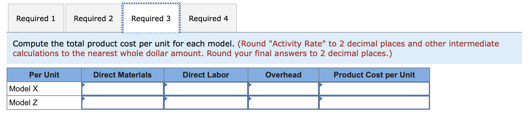 Solved Compute the total product cost per unit for | Chegg.com