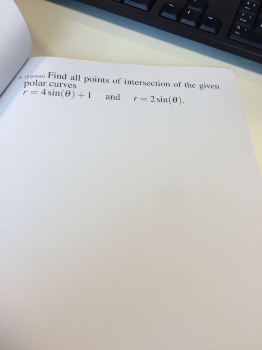 Solved Find all points of intersection of the given polar | Chegg.com