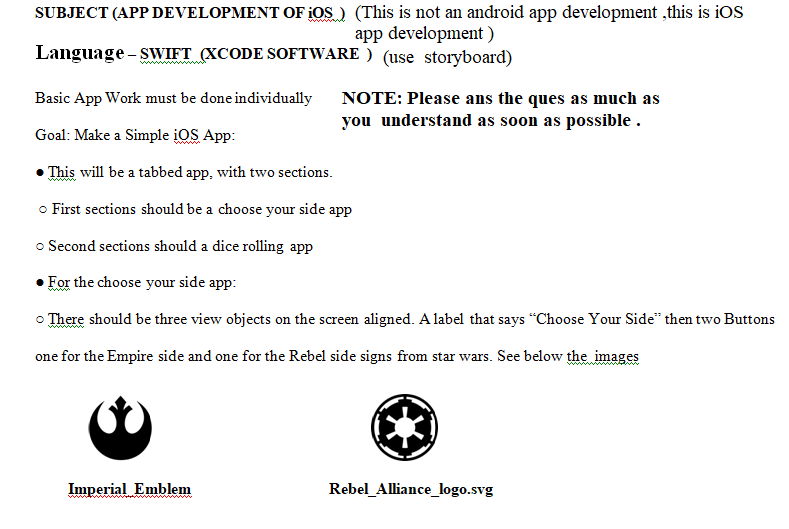 Subject App Development Of Ios This Is Not An
