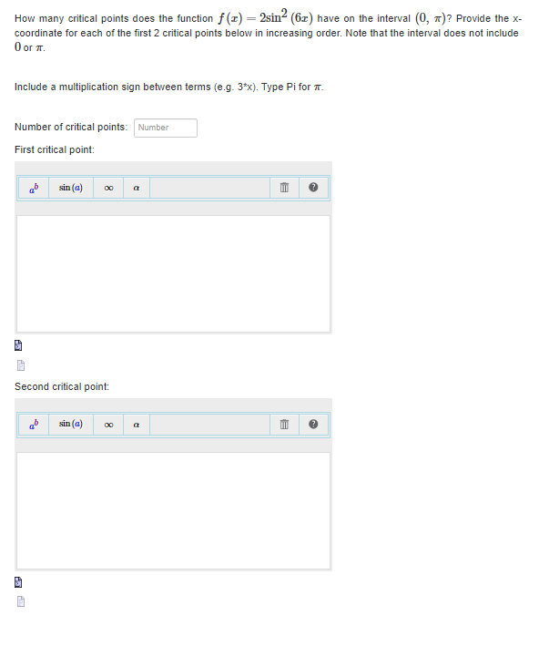 Solved How many critical points does the function | Chegg.com