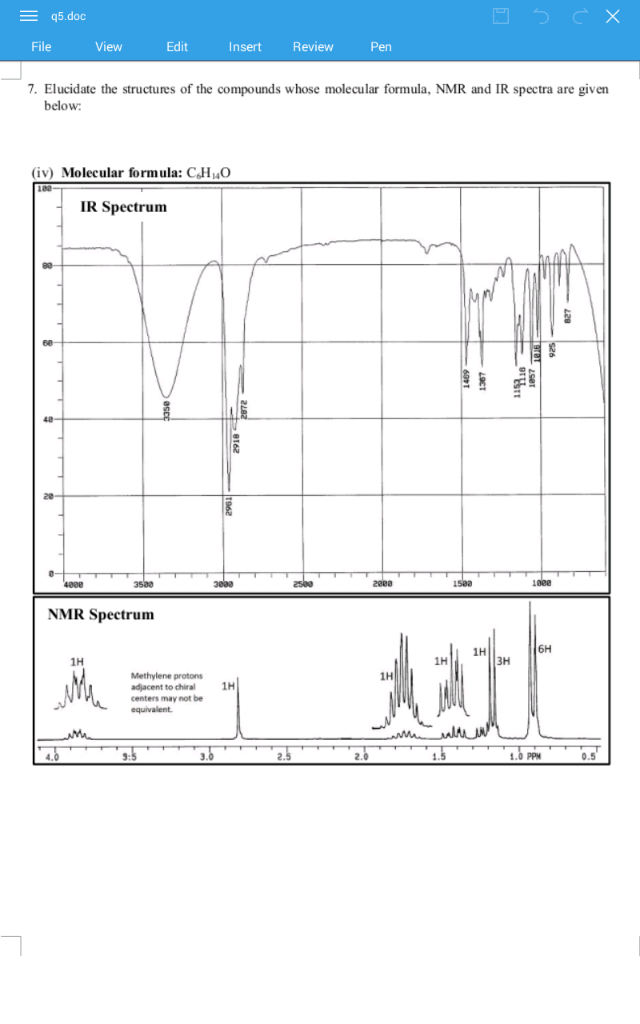 Solved q5.doc Pen InsertReview Edit File View 7. Elucidate | Chegg.com