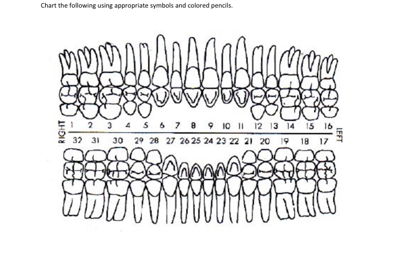 Solved Charting Condition And Status * chart the following | Chegg.com