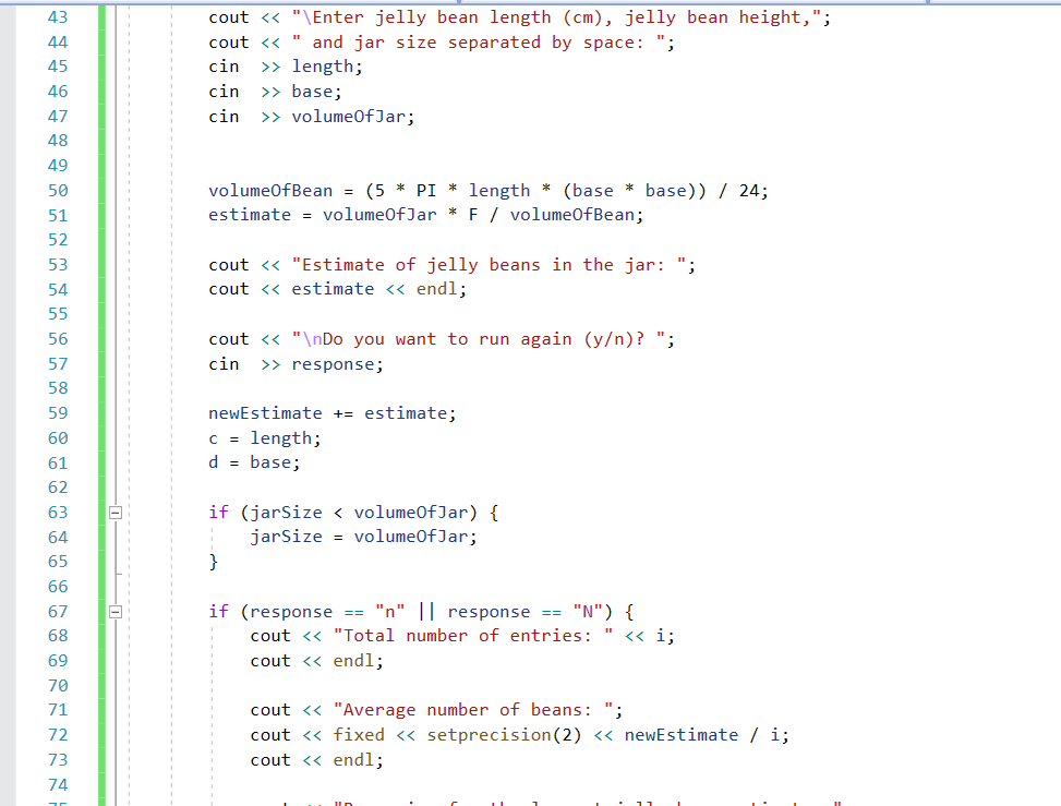 Program Jelly Bean Stats - Information and | Chegg.com