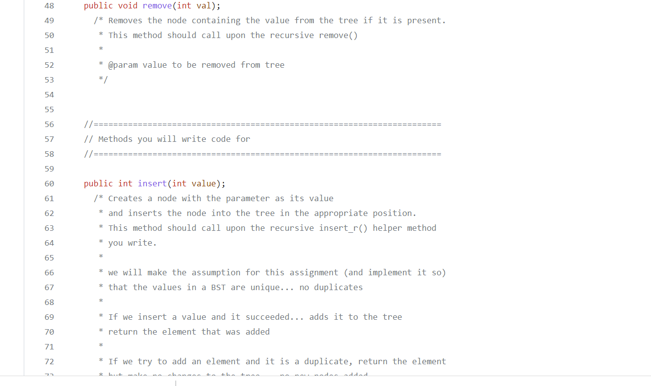 Solved Please help with java in BSTImpl.java, please test | Chegg.com