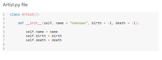 Solved 11.8 LAB: Artwork label (modules) Define the Art ist | Chegg.com