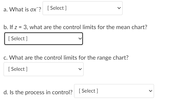 Solved A process that is considered to be in control | Chegg.com