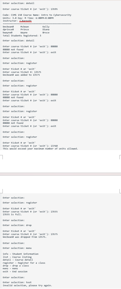 Solved Python Program. When the application is first | Chegg.com