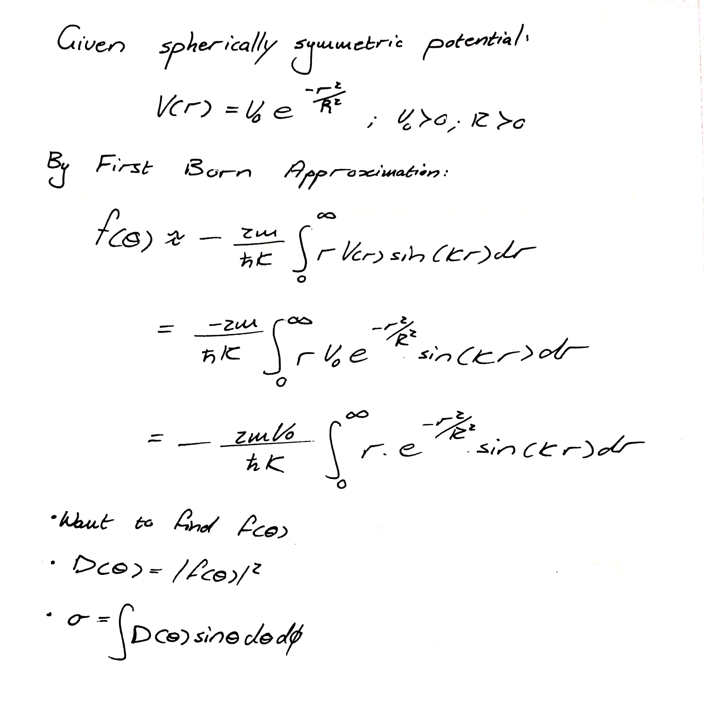 Solved How do we solve the integral for f without using an | Chegg.com
