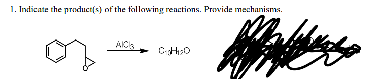 Solved 1. Indicate the product(s) of the following | Chegg.com