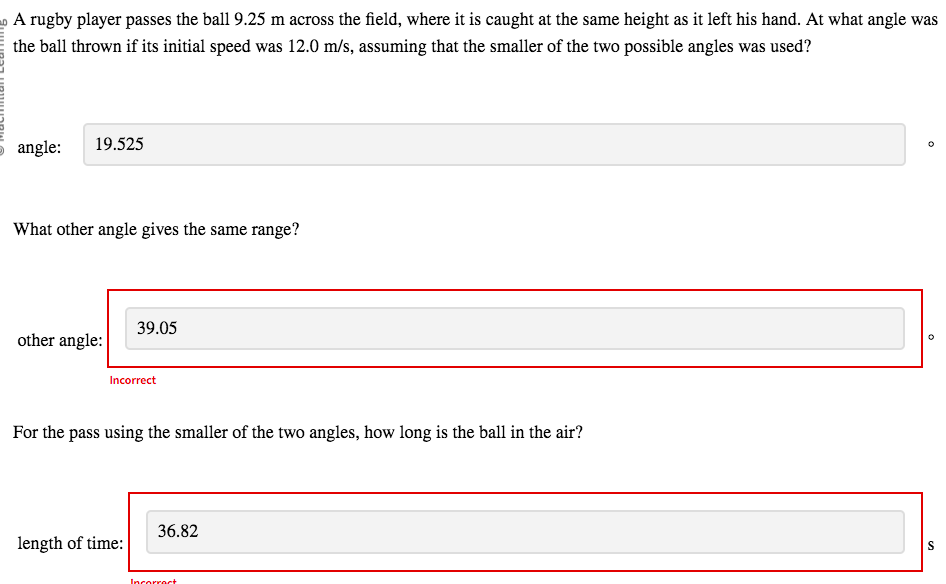 Solved A rugby player passes the ball 9.25m ﻿across the | Chegg.com