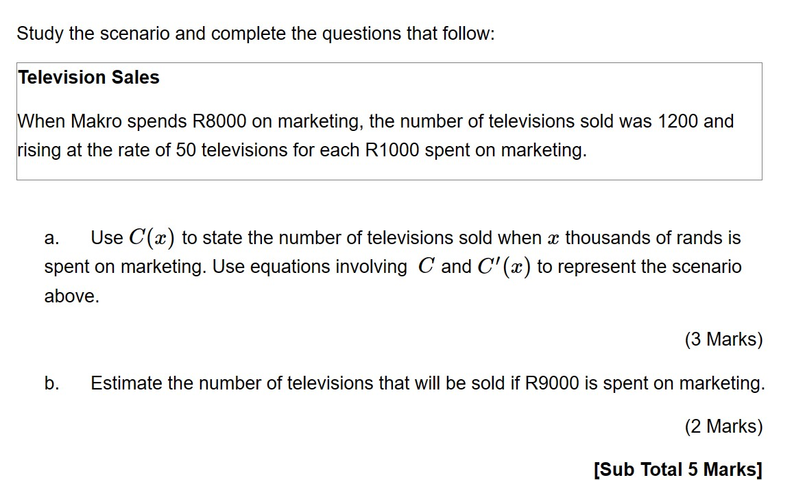 Solved Study the scenario and complete the questions that | Chegg.com