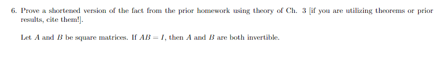 Solved 6. Prove a shortened version of the fact from the | Chegg.com