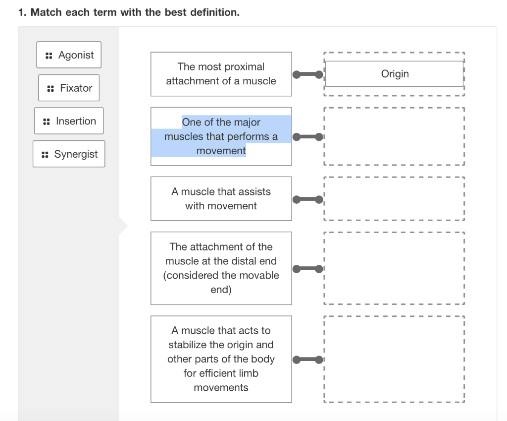 Solved 1. Match each term with the best definition. :: | Chegg.com