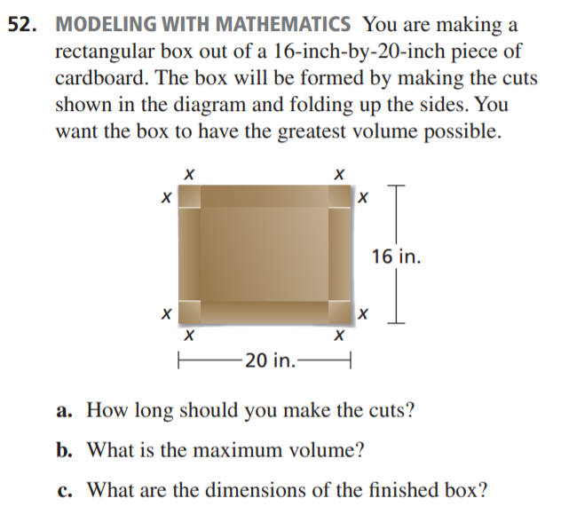 Solved 52. MODELING WITH MATHEMATICS You are making a | Chegg.com