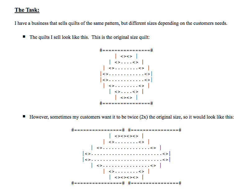 Solved [C#] I need to create a pattern of shapes based on | Chegg.com