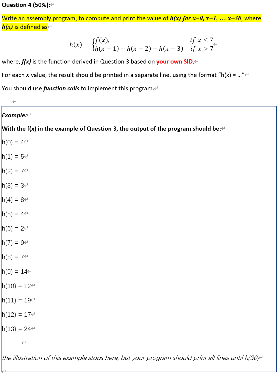 Solved Write an ﻿MIP assembly program, to ﻿compute and print | Chegg.com
