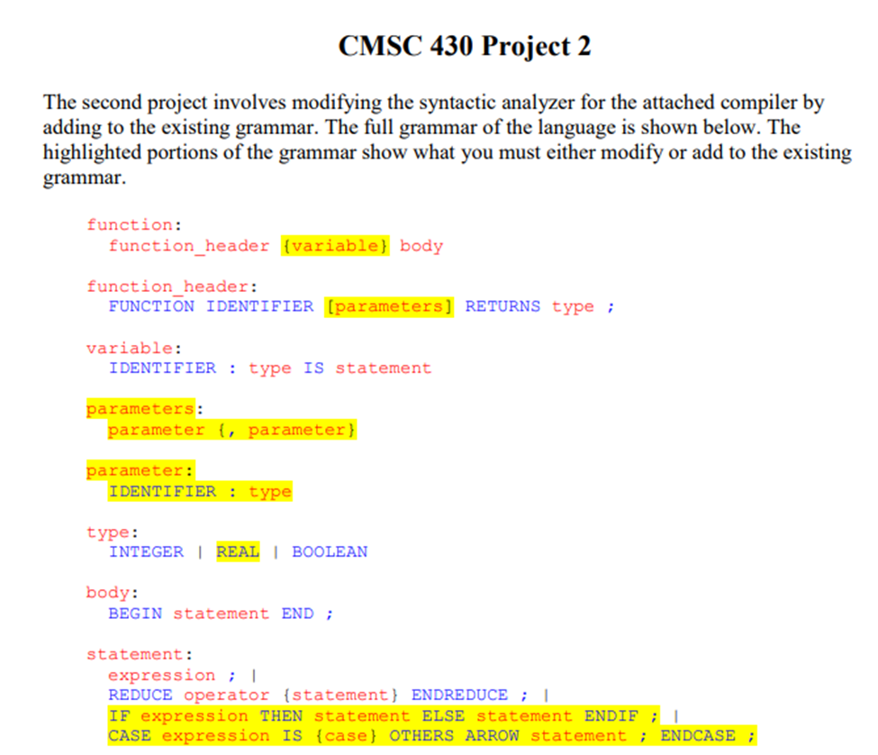 Solved operator: ADDOP | MULOP case: WHEN INT_LITERAL | Chegg.com