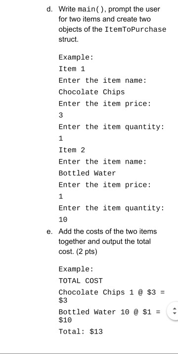 Solved 9 Write Code To Do The Following A Create A Struct 3586