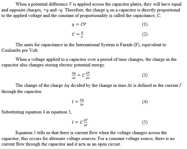 Solved Calculate the experimental capacitance using equation | Chegg.com