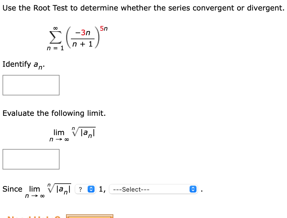 Solved Use the Root Test to determine whether the series | Chegg.com