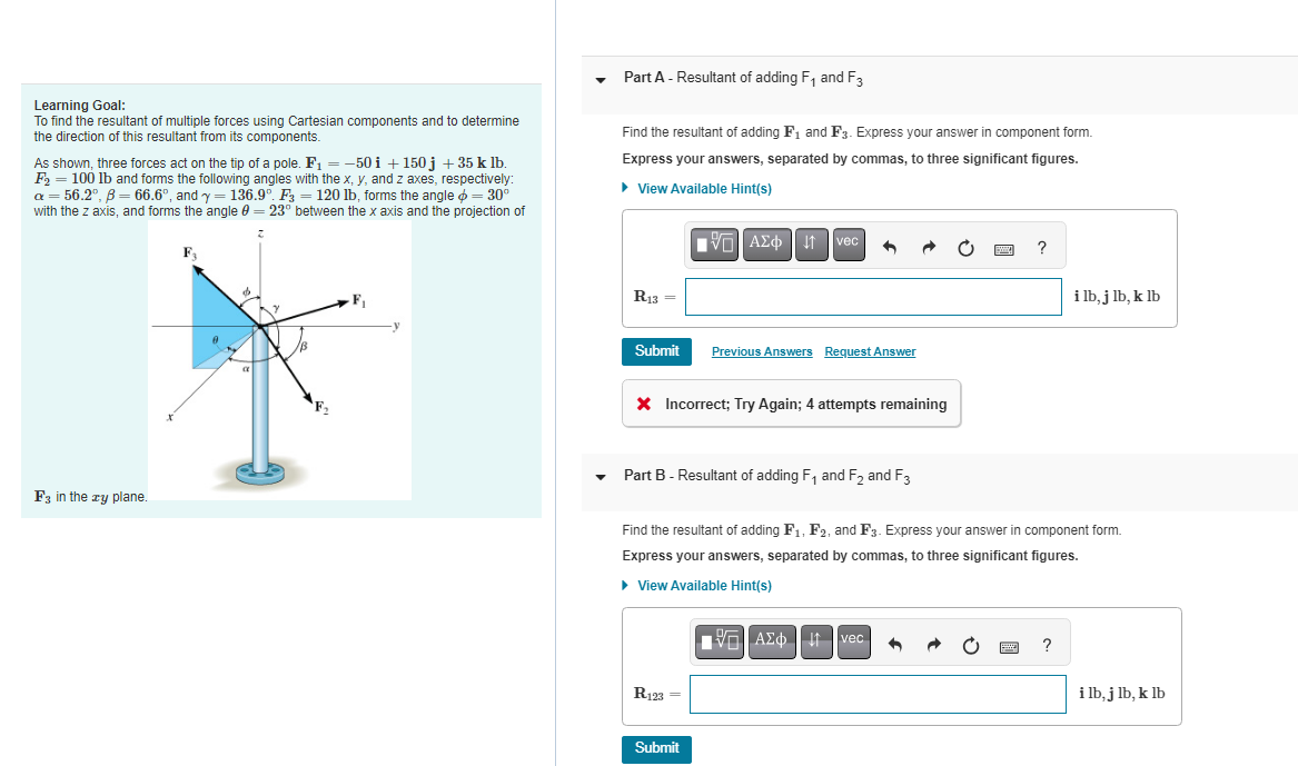 Solved Learning Goal: To find the resultant of multiple | Chegg.com