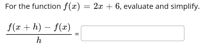 Solved For the function f(x) = 3x2 + 4x, evaluate and | Chegg.com