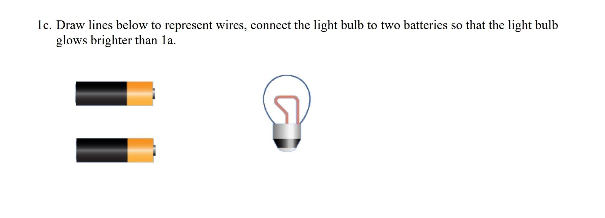 Solved 1d. Give the reason that the bulb is not lit up: le. | Chegg.com