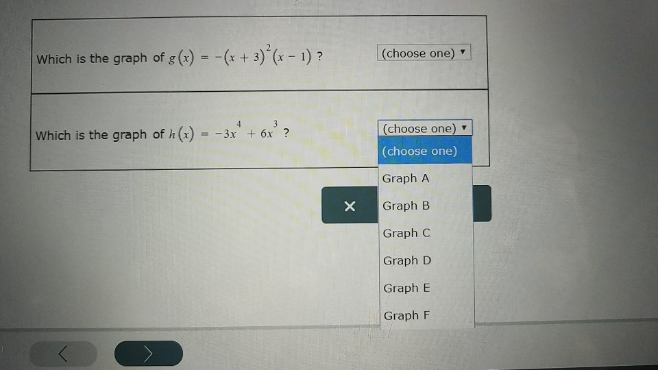 Solved Consider the following polynomial functions Choose | Chegg.com