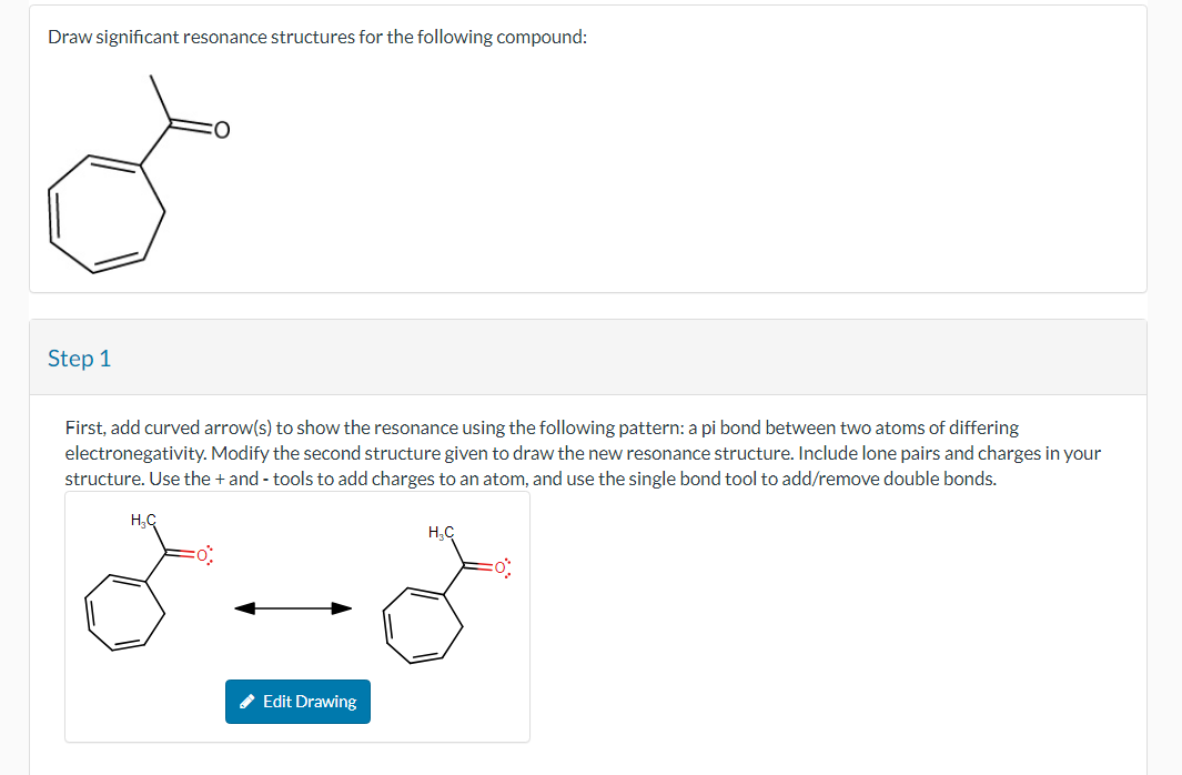 Solved Draw significant resonance structures for the | Chegg.com