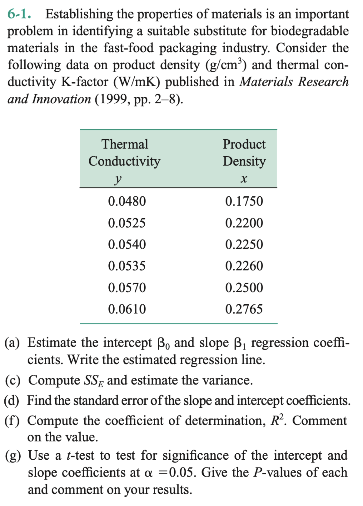 Please answer using hand calculations, or by using R | Chegg.com
