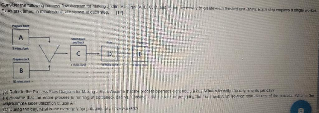 Consider the following process flow diagram for | Chegg.com