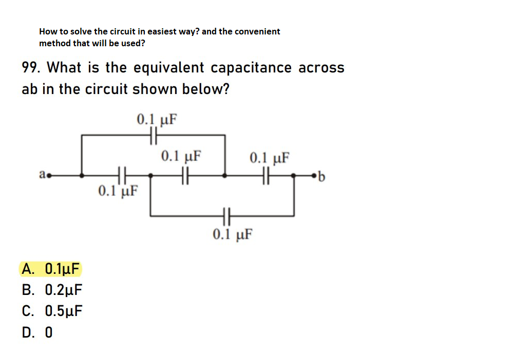 Solved How to solve the circuit in easiest way? and the | Chegg.com