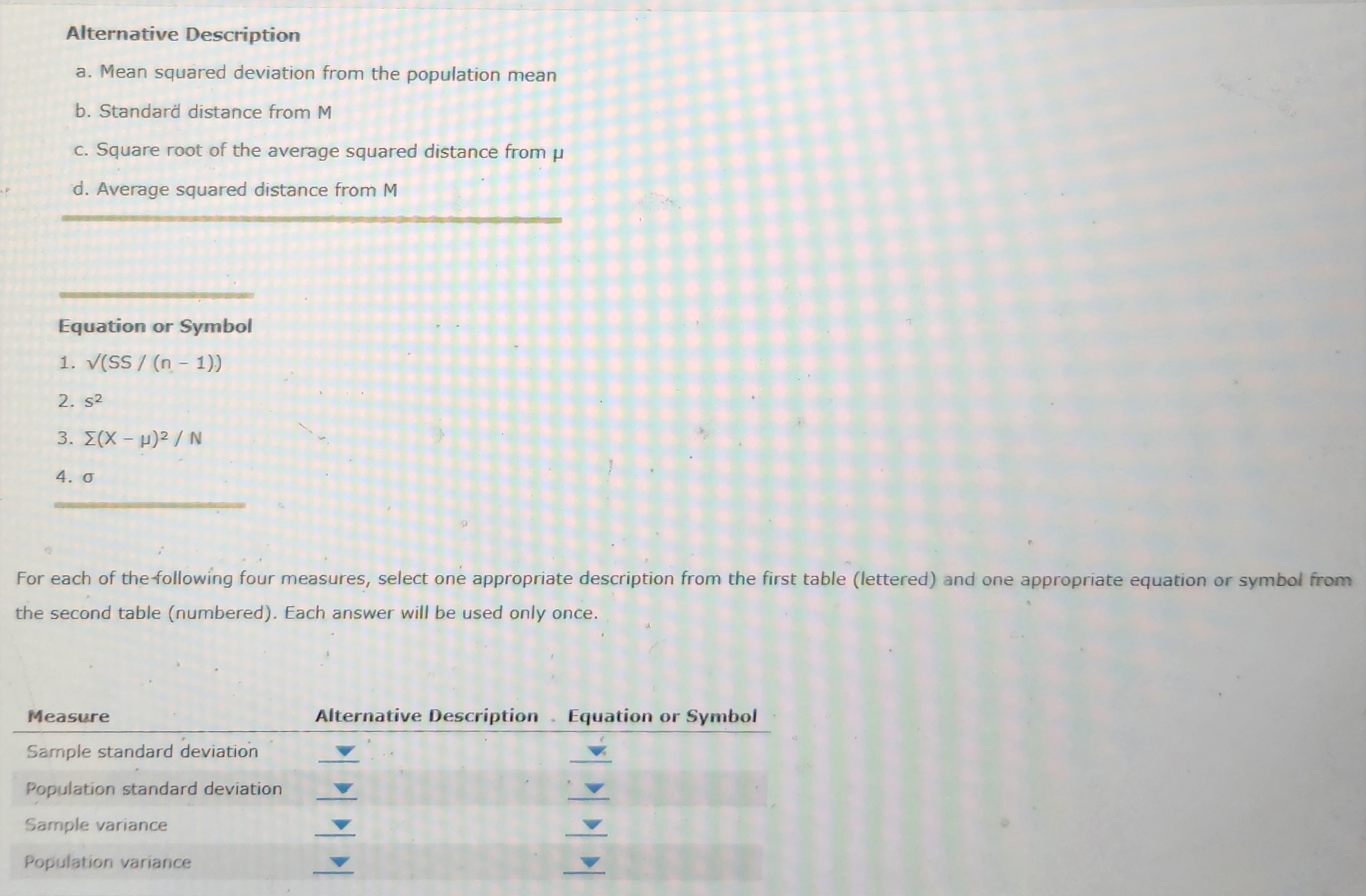 Solved There are multiple ways to refer to or describe a | Chegg.com