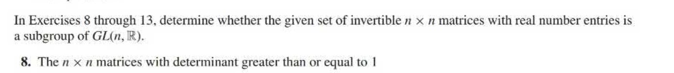 Solved In Exercises 8 through 13, determine whether the | Chegg.com