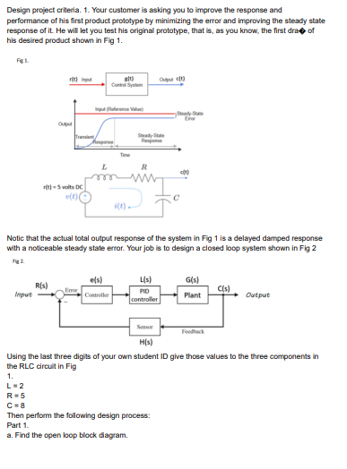 Solved Design project criteria. 1. Your customer is asking | Chegg.com