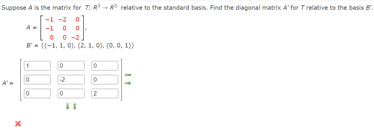 Solved Suppose A is the matrix for T:R3→R3 relative to the | Chegg.com