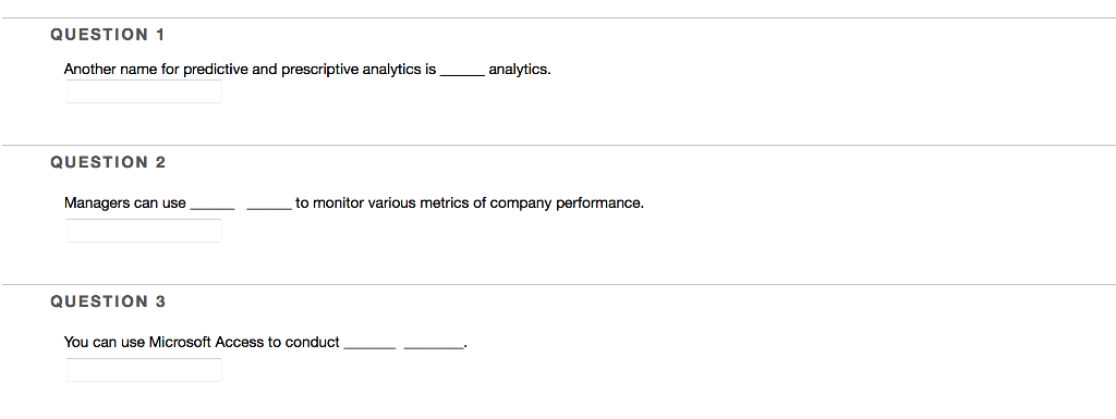 Solved QUESTION 1 Another name for predictive and | Chegg.com