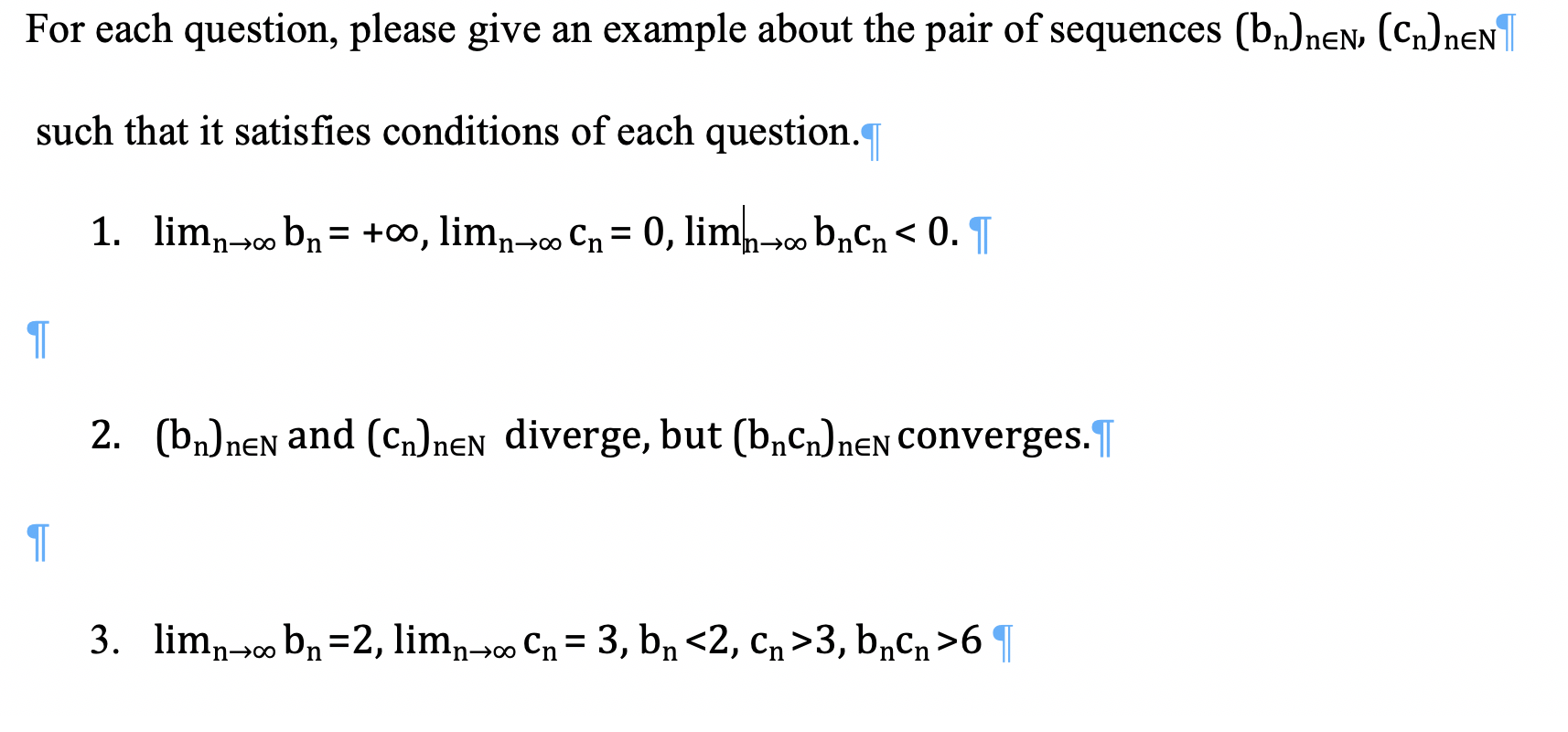 Solved For each question, please give an example about the | Chegg.com