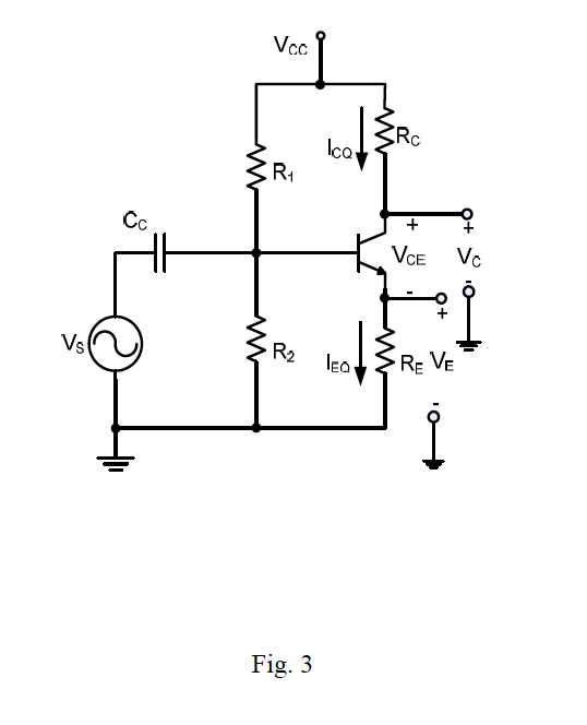 Solved Assume Vcc A) Consider the circuit in Fig. 1.b with | Chegg.com