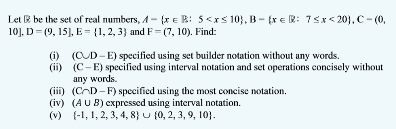 Solved Let R be the set of real numbers, A = {x € R: 5 | Chegg.com