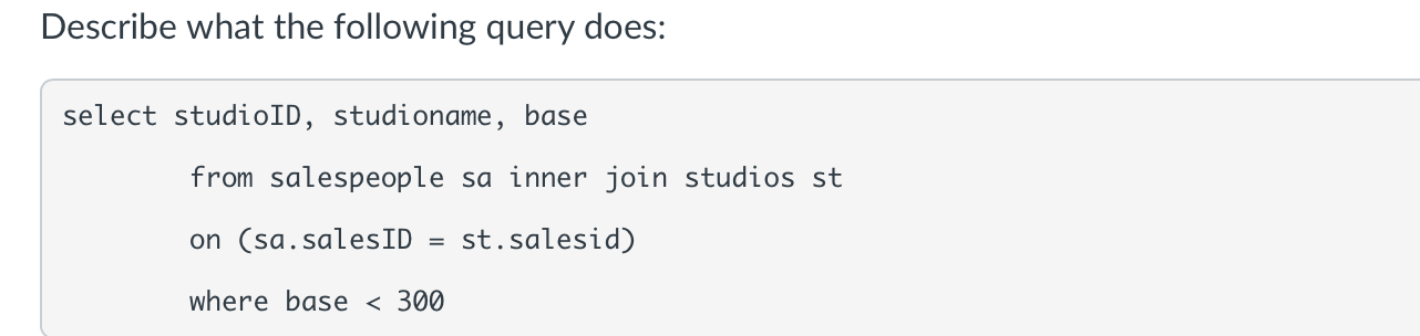 Solved 20458 (Intro to a relational database) | Chegg.com