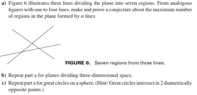 Solved a) Figure 6 illustrates three lines dividing the | Chegg.com