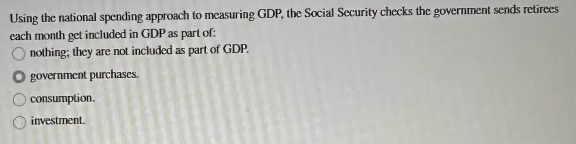 Solved Using the national spending approach to measuring | Chegg.com