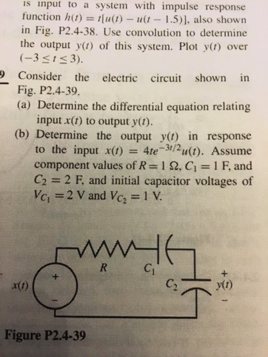 Solved input to a system with impulse response function | Chegg.com