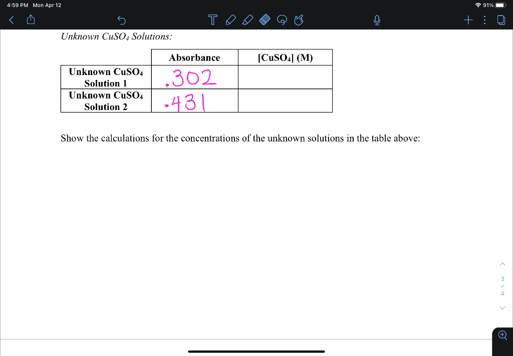Solved Experiment 3: Determine the Cu2+ Concentration | Chegg.com