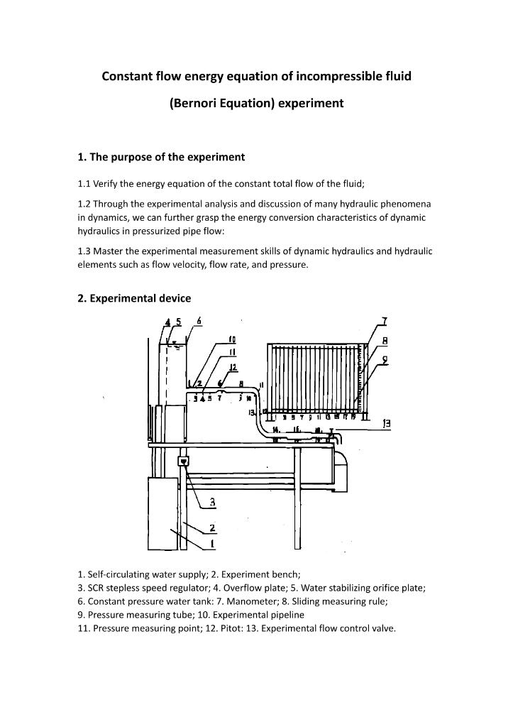 Solved Constant flow energy equation of incompressible fluid | Chegg.com