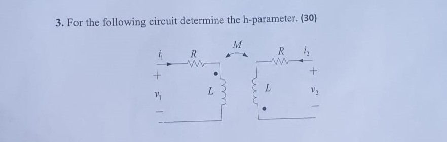 Solved 3. For the following circuit determine the | Chegg.com