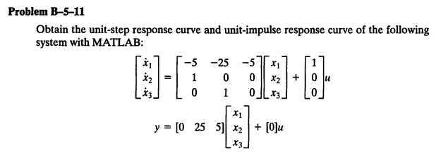 Obtain the unit-step response curve and unit-impulse | Chegg.com