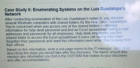 Solved Case Study 6: Enumerating Systems on the Luis | Chegg.com