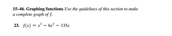 15-46. Graphing functions Use the guidelines of this | Chegg.com